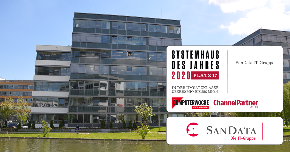SanData zählt zu den besten IT-Systemhäusern Deutschlands