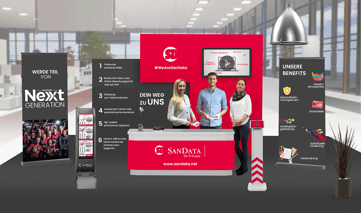 SanData nimmt mit virtuellem Stand an Karrieremesse teil